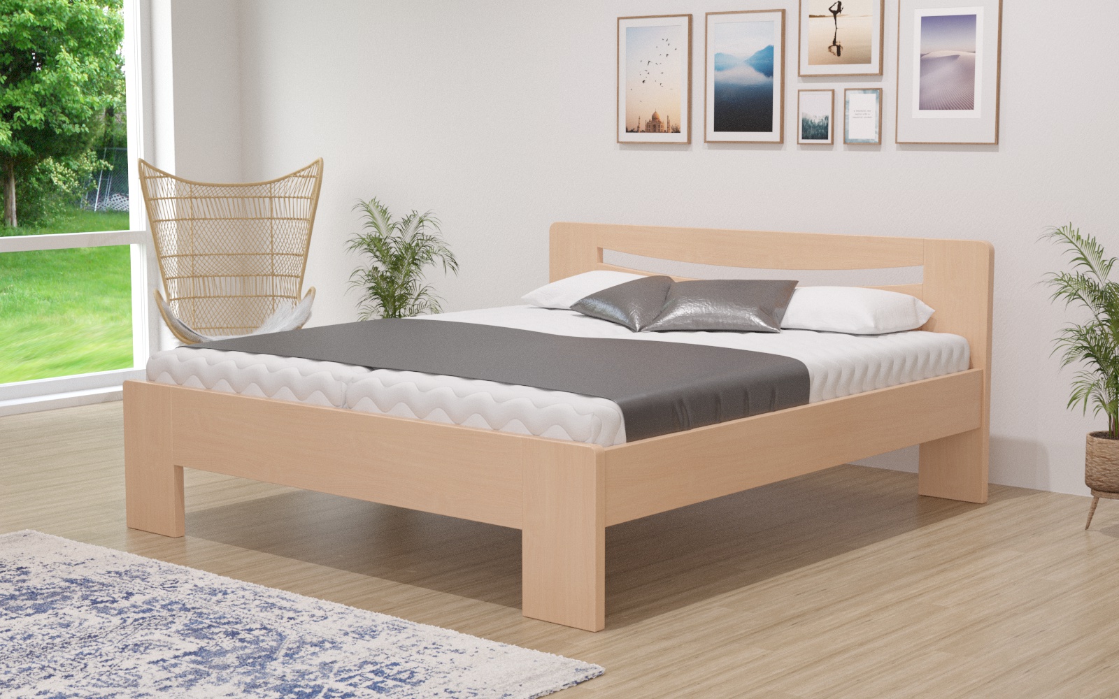 Dřevěné postele - Vysoké Postele